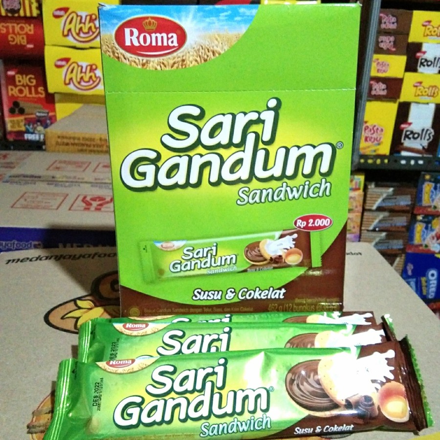 Jual 1 Pak Roma Sari Gandum Coklat Biskuit 36 Gr | Shopee Indonesia