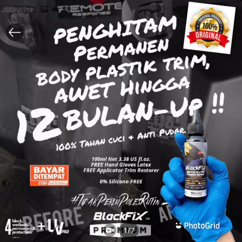 Jual BLACK FIX Penghitam body motor/mobil permanen daya tahan 12 bulan lebih!BLACKFIX | Shopee ...