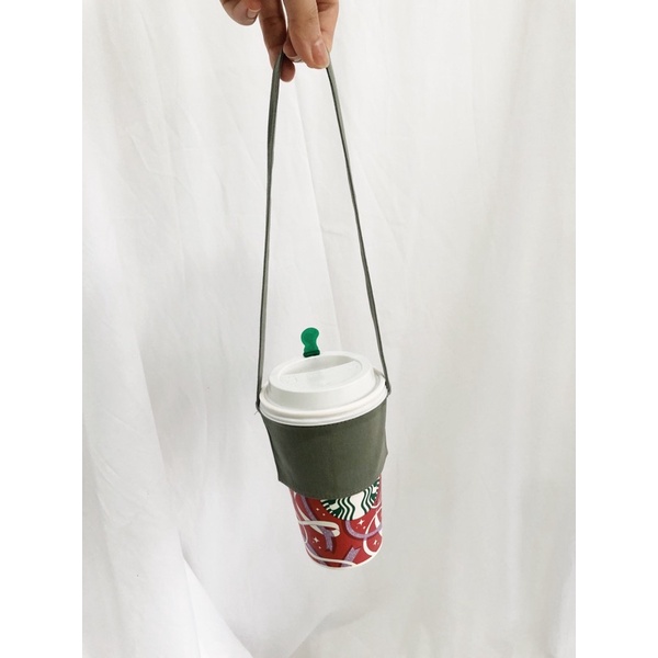 Jual reusable beverage Cup Sleeve (tas minuman eco friendly) | Shopee ...