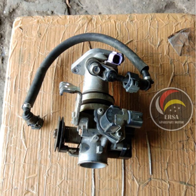 Jual Throttle Body Throtel Body Vixion New Set Injector Throttle Body New Vixion Original ...