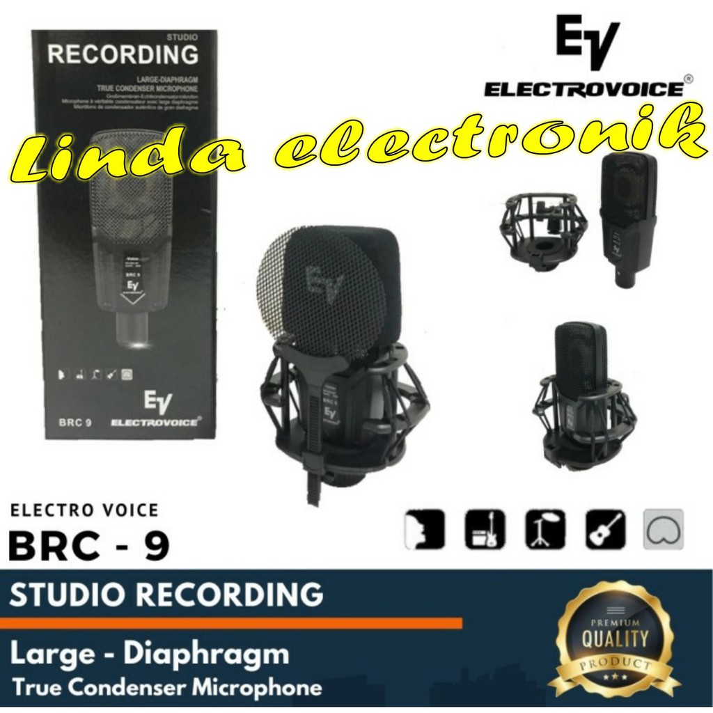 Jual Mic Recording Podcast Electro Voice BRC9 BRC 9 ORIGINAL ELECTROVOICE | Shopee Indonesia