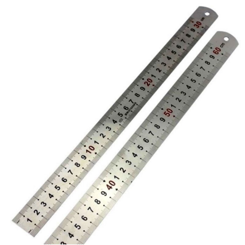 Jual Penggaris stainless steel 150 cm Stainless steel ruler 1500mm ...