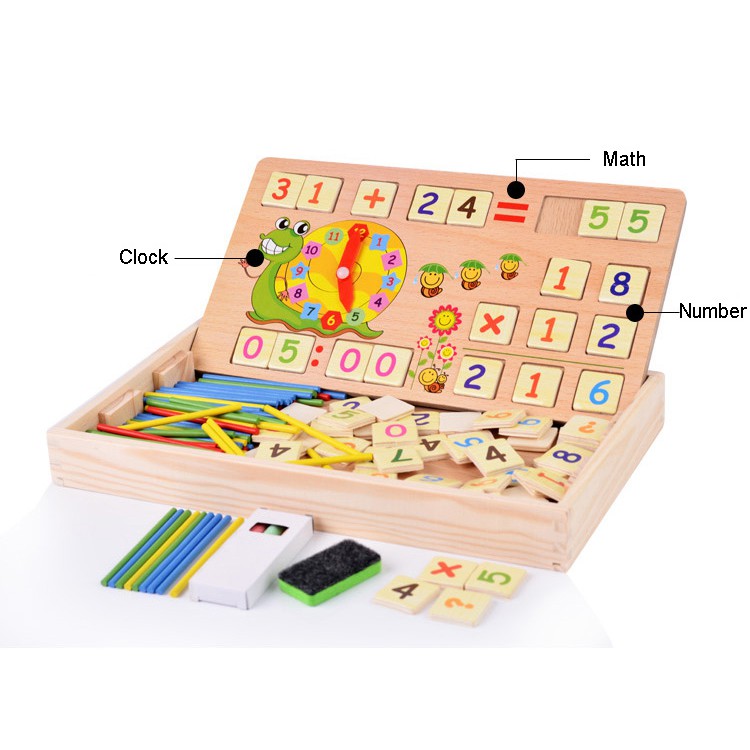 Jual ME103 Mainan Pendidikan Anak Kotak Berhitung Waktu Counting Clock ...