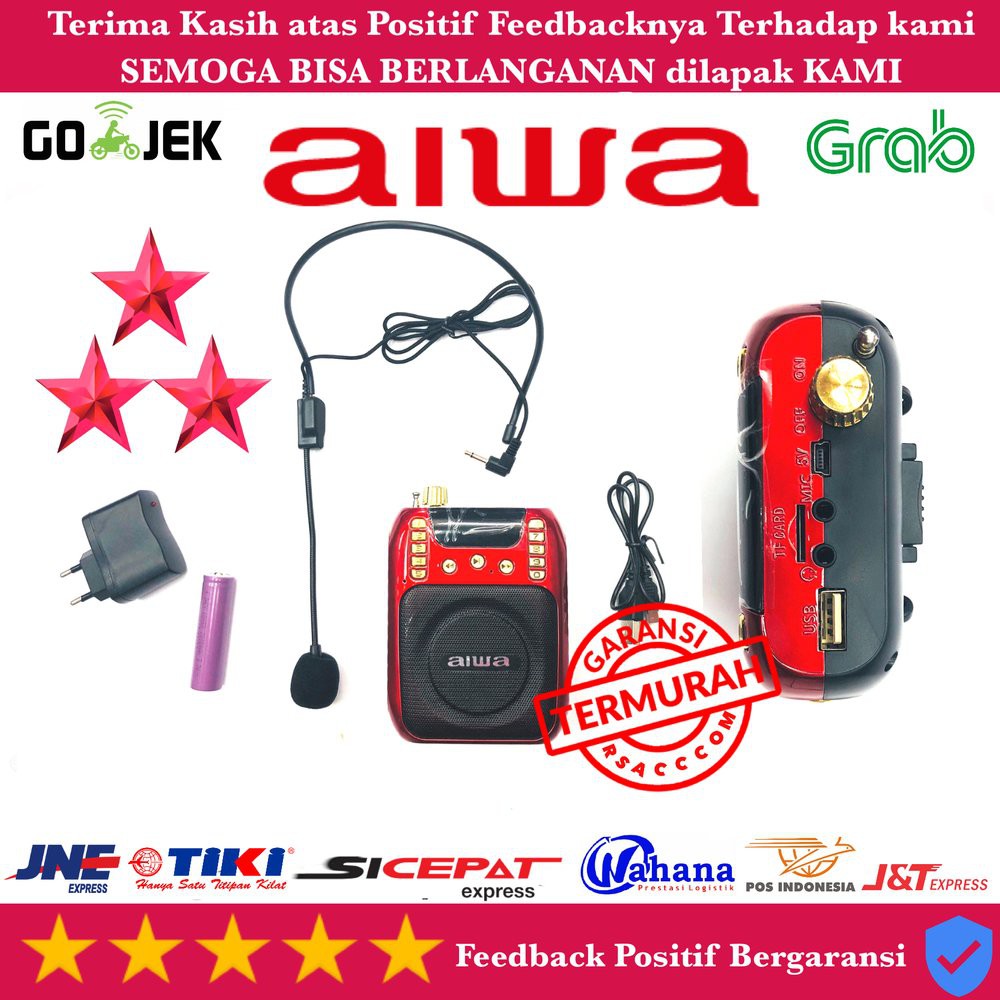 Jual Speaker Aktif Multi Fungsi Megaphone AIWA waitsband | Shopee Indonesia