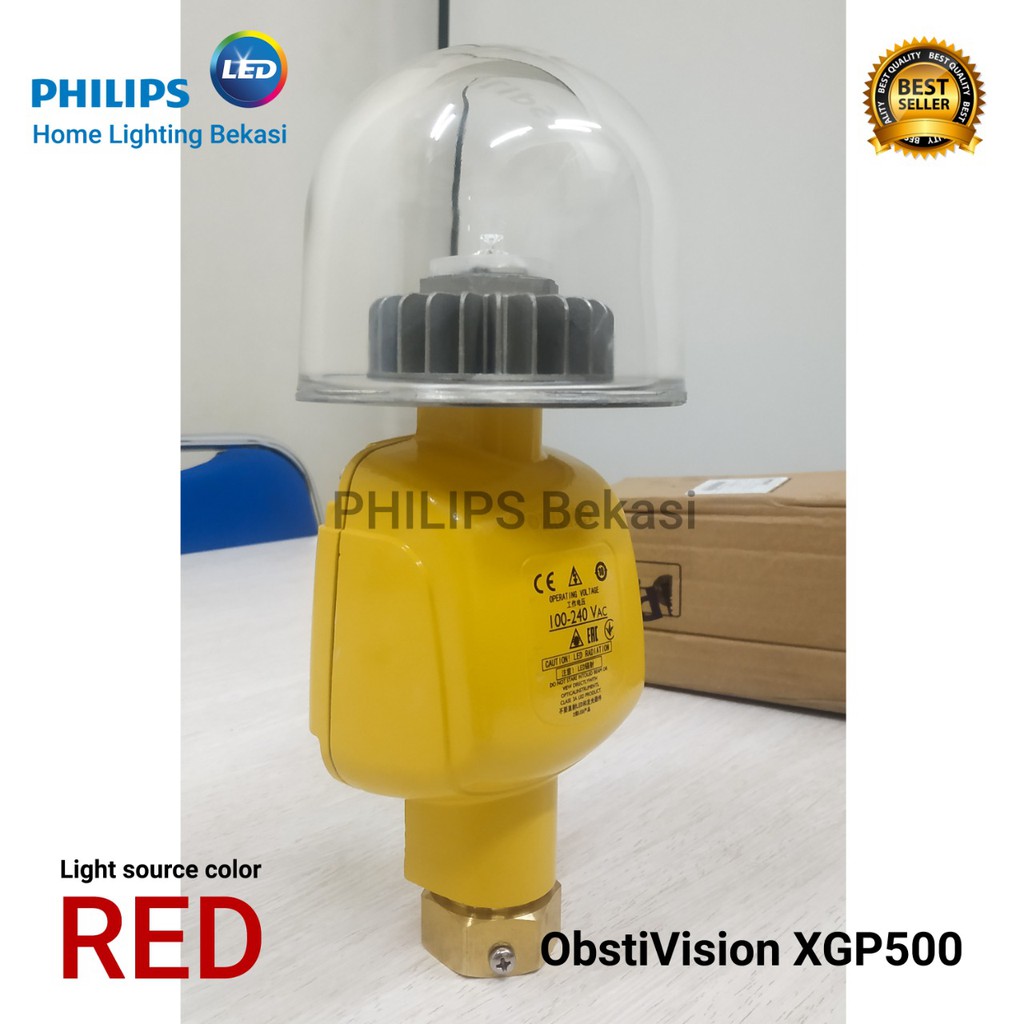 Jual Philips Lampu Tower Menara OBL Obstruction XGP500 1xLED/RD 100 ...