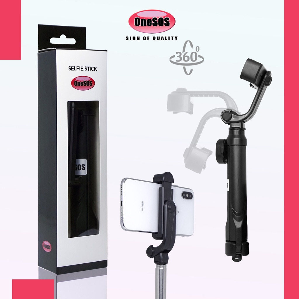 Jual OneSOS Tongsis Tripod Bluetooth 76CM Selfie Stick XT10 Remote ...