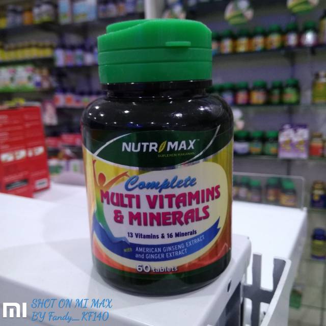 Jual Nutrimax Complete Multi 13 Vitamins & 16 Minerals with American Ginseng Extract & Ginger ...