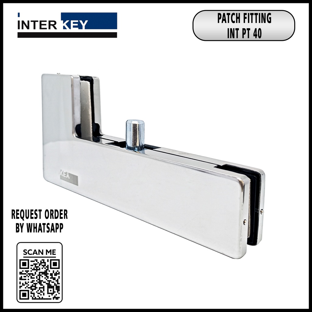 Jual PATCH FITTING PT 40 INTERKEY TOP FITTING PINTU KACA PT 40 | Shopee ...