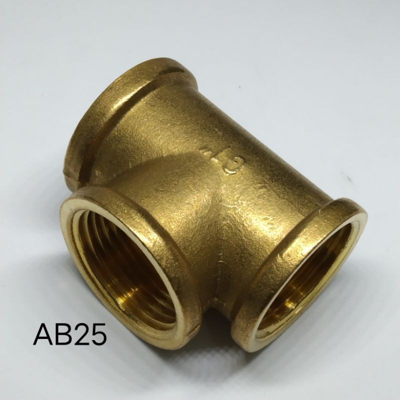 Jual Napel TEE/TEE Drat dalam Kuningan berkualitas Anti karat 1 INCH | Shopee Indonesia