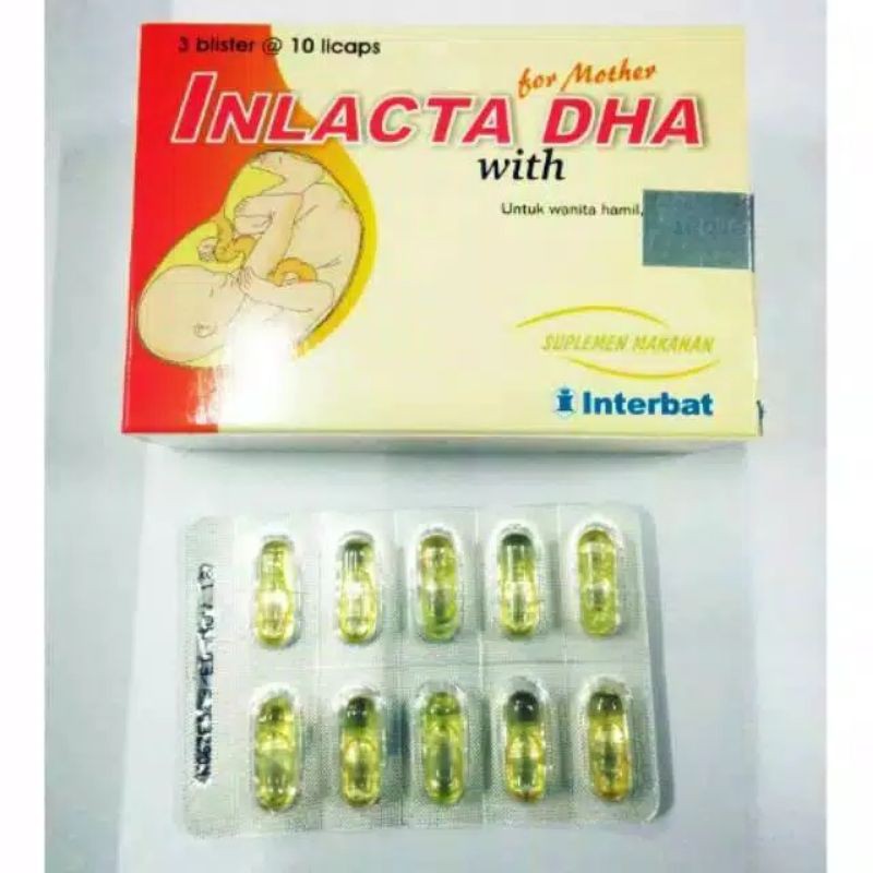Jual Inlacta DHA selama Kehamilan & Menyusui per strip 10 kapsul ...
