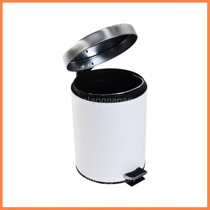Jual Krisbow 5 Ltr Tempat Sampah Pedal Soft Close - Putih B2Krppjsga | Shopee Indonesia
