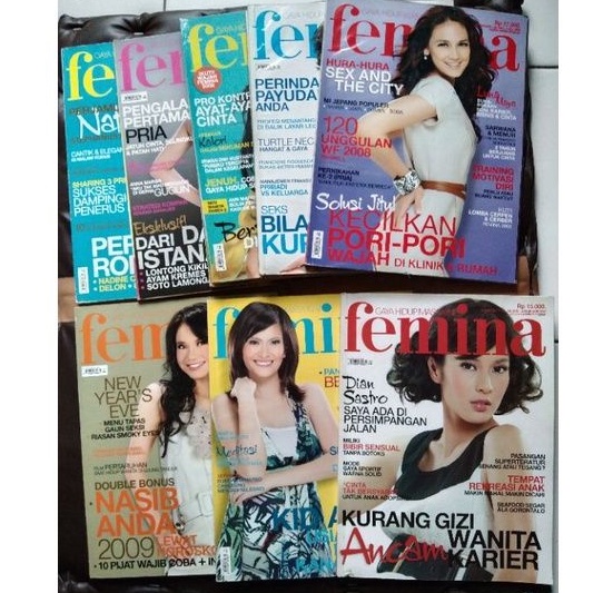 Jual Majalah Bekas Majalah FEMINA edisi 2008 | Shopee Indonesia