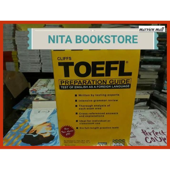Jual toeflielts- buku cliffs toefl preparation guide plus cd -asliii ...