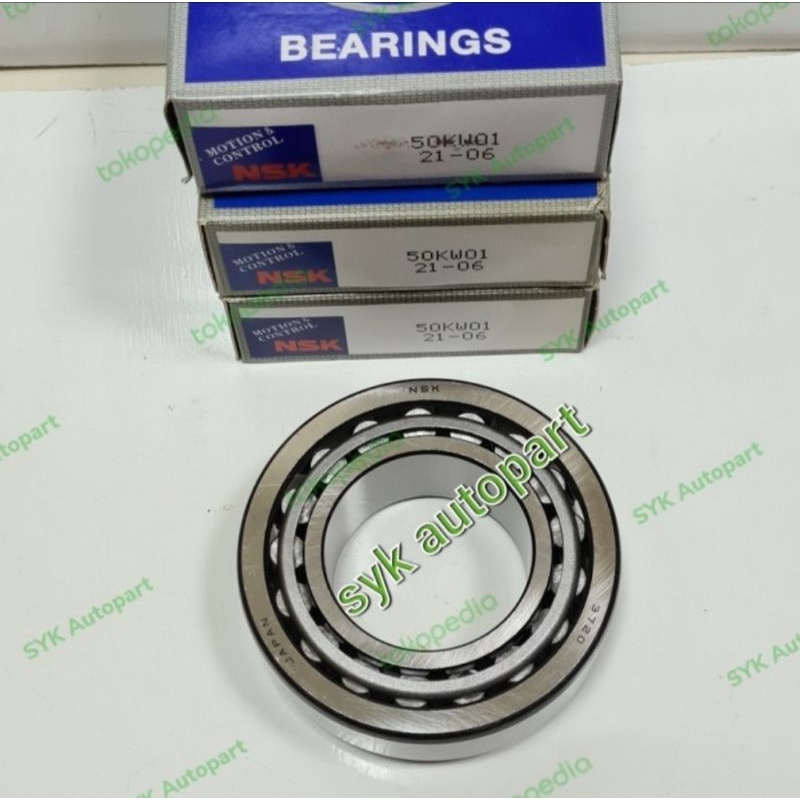 Jual Bearing 50KW01 nsk/bearing roda depan dalam ps canter/ps120 ...