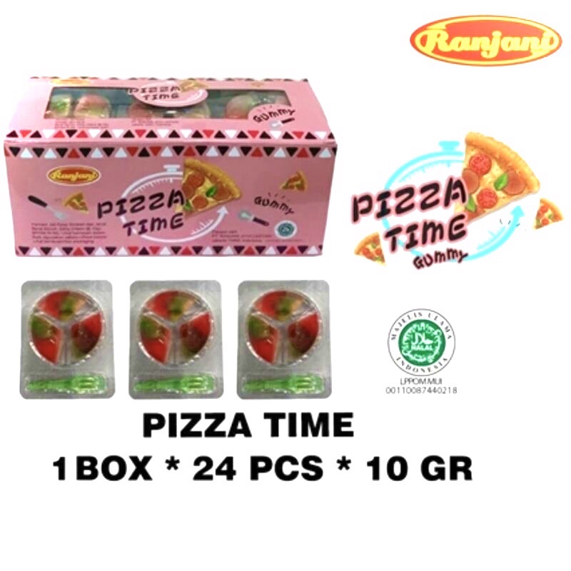 Jual Permen Yupi Ranjani Pizza Time Gummy ( 24 pcs x 10g ) | Shopee ...
