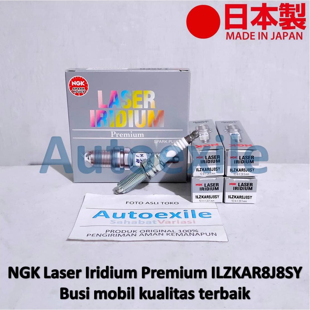 Jual Busi Mobil NGK LASER IRIDIUM Premium ILZKAR8J8SY Made in Japan ...