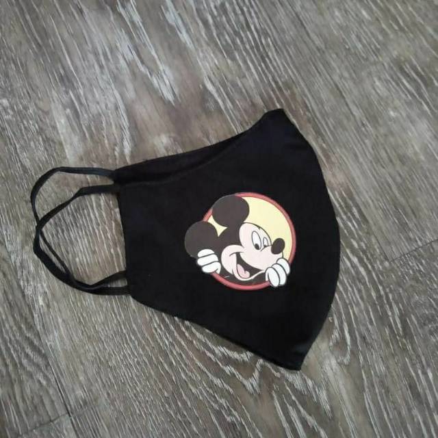 Jual MASKER SRITEX MICKEY BULAT HITAM ISI 2 PCS | Shopee Indonesia