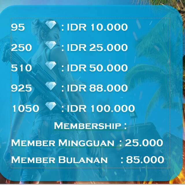 Jual Promo diamond free fire resmi termurah via id dan nomor nick ...