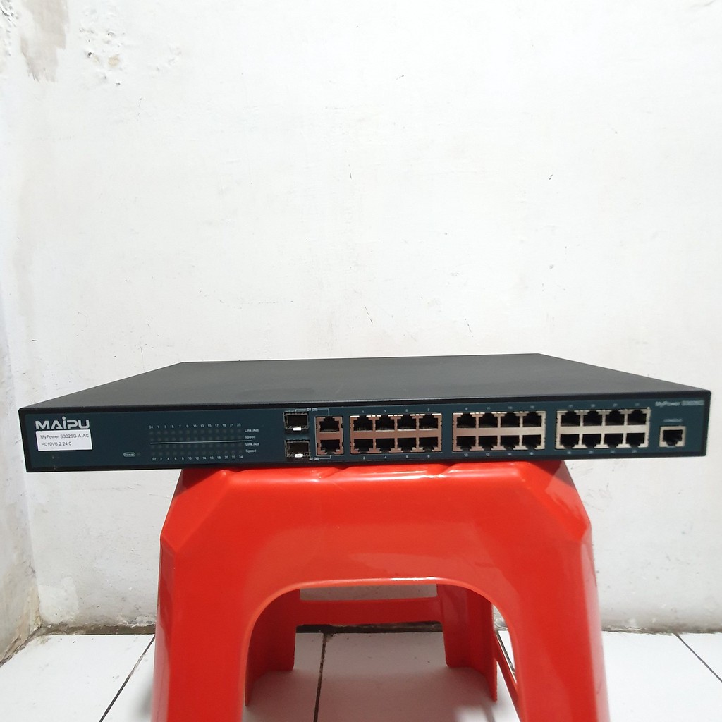 Jual switch hub maipu s3026g 24 10 100 2 port gigabit managed web base ...