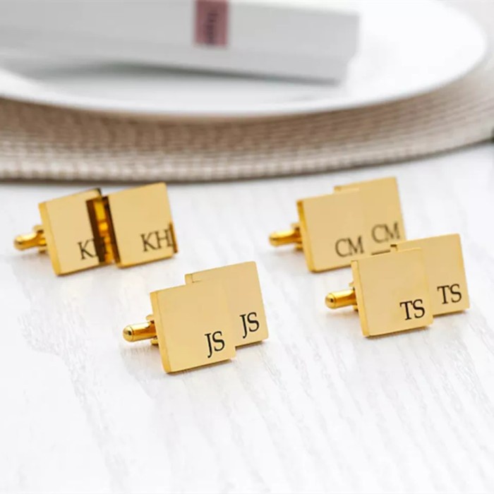 Jual houseofcuff custom cufflinks wedding grafir huruf kancing manset ...