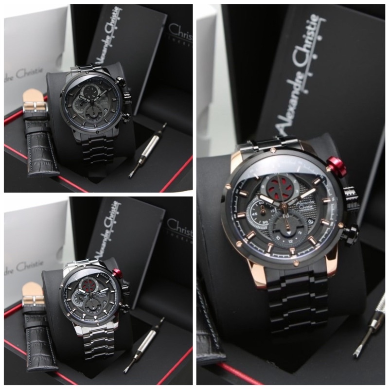 Jual JAM TANGAN ALEXANDRE CHRISTIE PRIA BOX SET AC 6239 | Shopee Indonesia