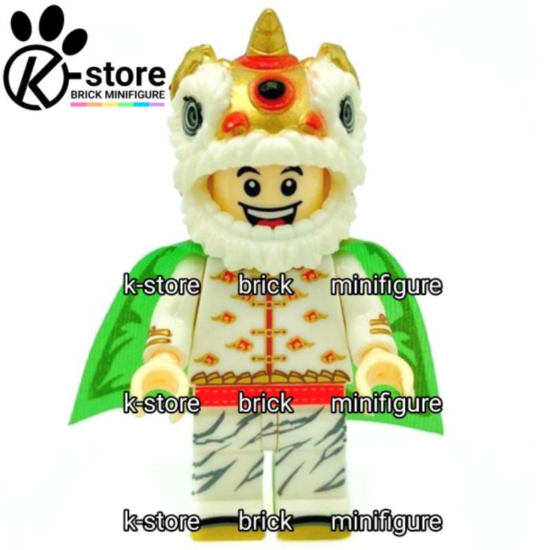 Jual lego barongsai white lion dance minifigure | Shopee Indonesia