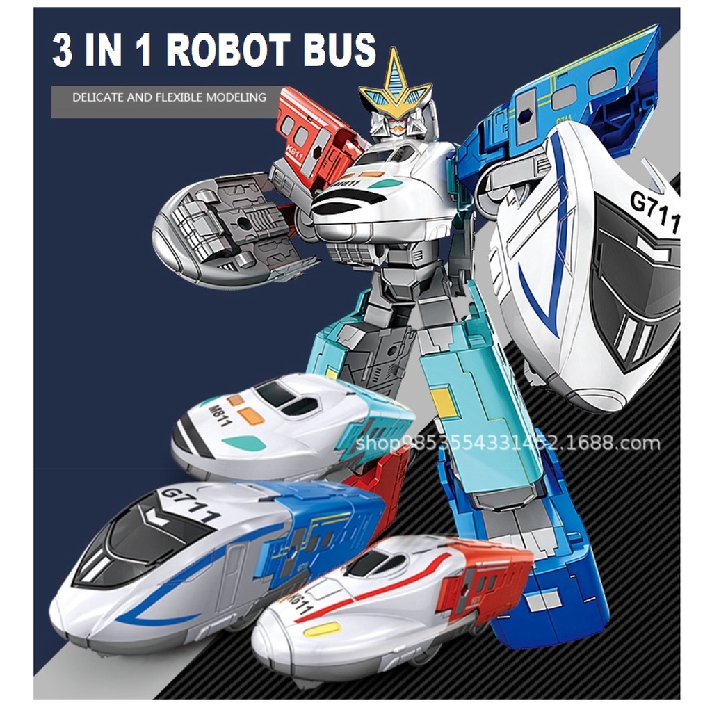Jual MAINAN ANAK DIY ROBOT BUS TRANSFORMERS 3IN1 / BUS BERUBAH JADI ...