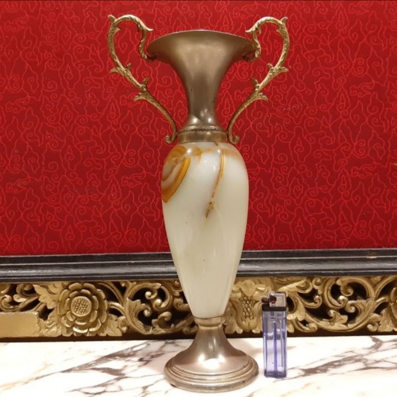 Jual Pajangan Eropa Vas Marmer Onix Italy | Shopee Indonesia