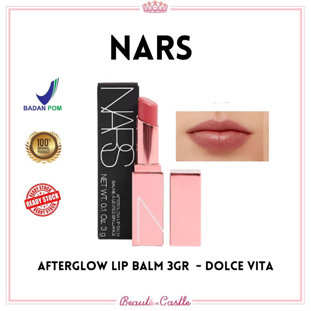 Jual NARS AFTERGLOW LIP BALM 3GR / LIP BALM 3GR - DOLCE VITA | Shopee ...
