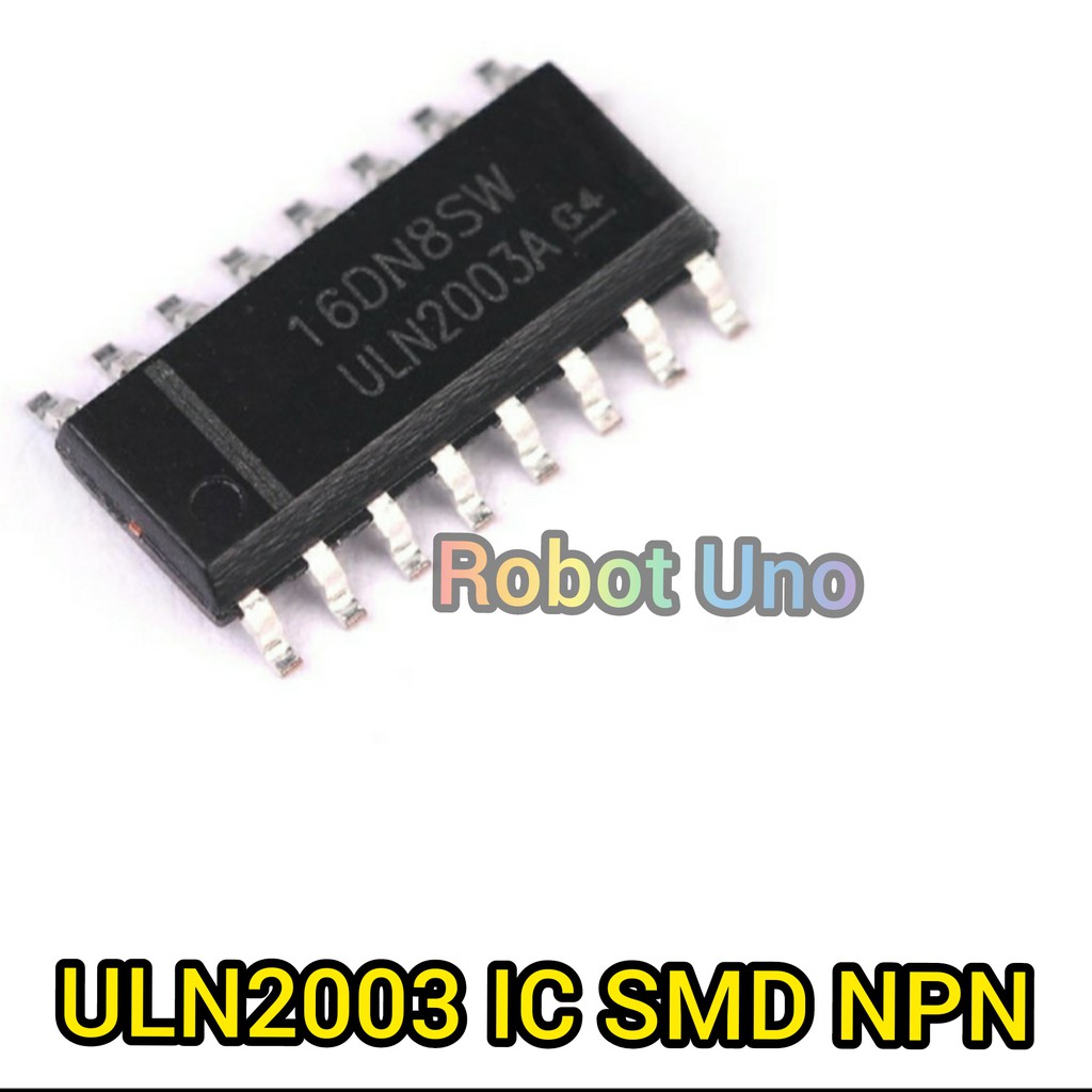 Jual ULN2003 IC SMD NPN Darlington Transistor Array Driver Stepper | Shopee Indonesia