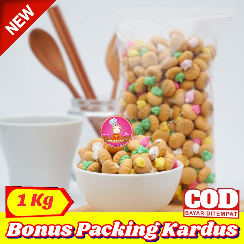 Jual [1Kg] Gemrose Kue Monas / Gembrose Ciput Kancing / Biskuit Toping ...