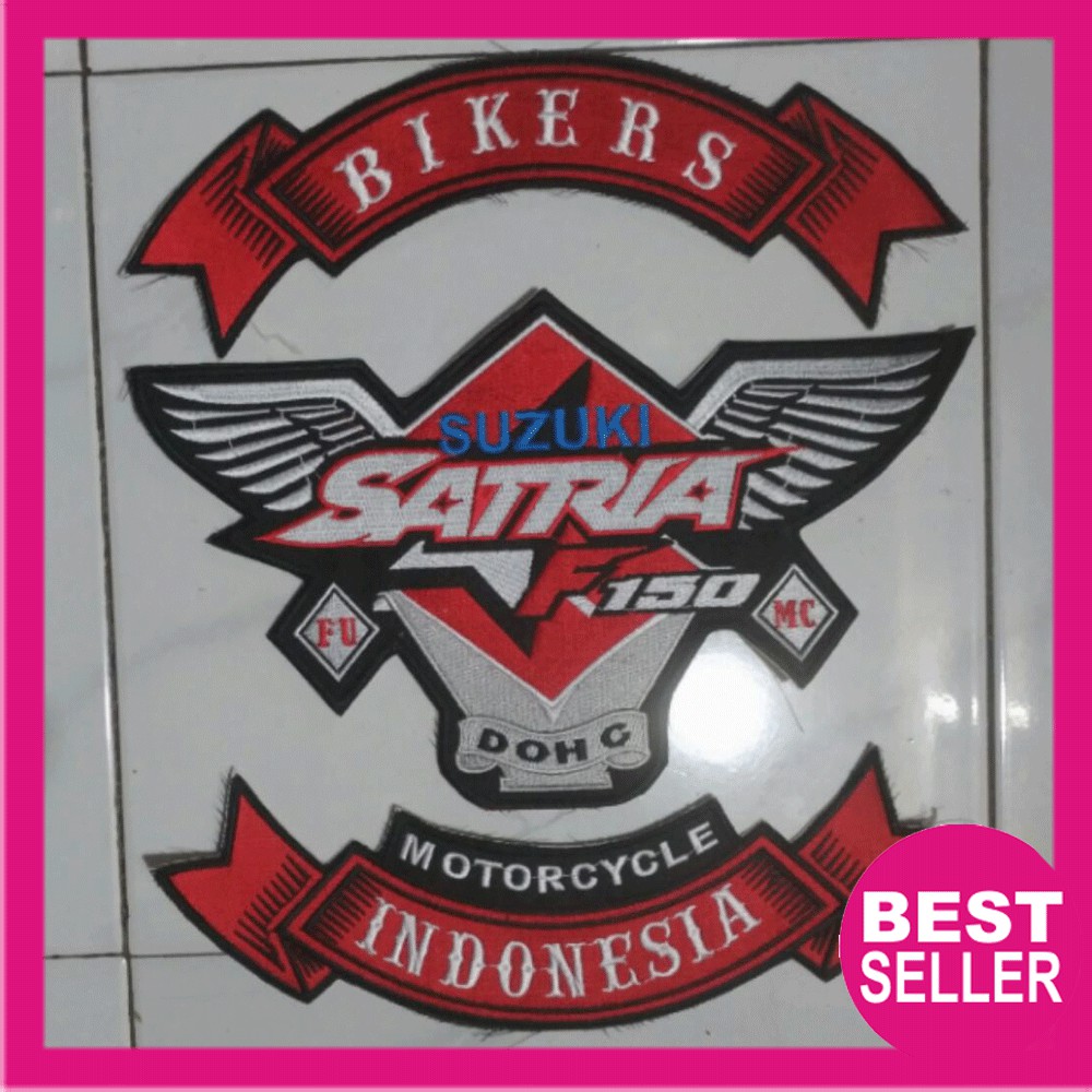 Jual Logo Gambar Emblem bordir satria fu emblem punggung | Shopee Indonesia
