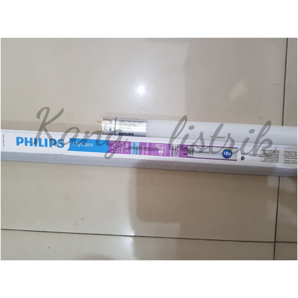 Jual Lampu LED Tube / Lampu TL T8 PHILIPS ECOFIT 16W 120CM per pc | Shopee Indonesia
