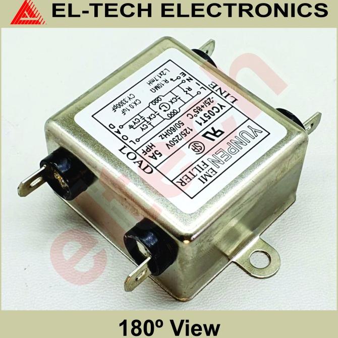 Jual 5A 125V-250V 50Hz-60Hz EMI Filter Single 1 Phase Fase elt3ch Juara ...