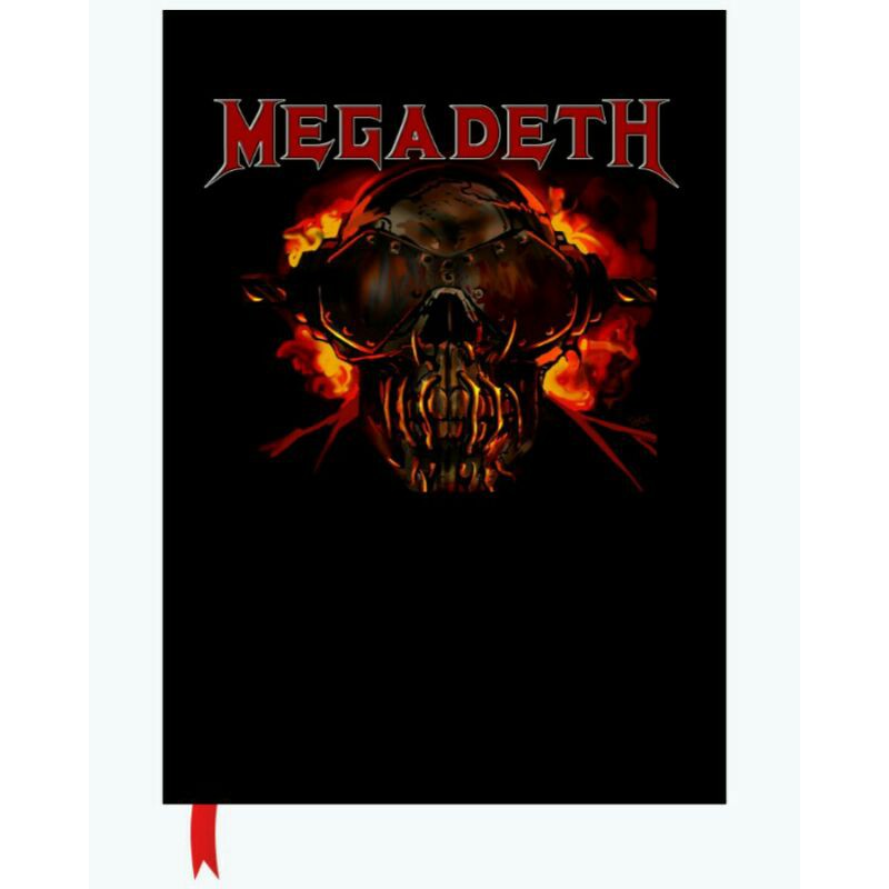 Jual Buku Tulis logo Band keren hard cover - Megadeth - Book of Rock ...