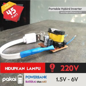 Jual Mini Inverter Powerbank DC to AC 220v 45 Watt | Shopee Indonesia