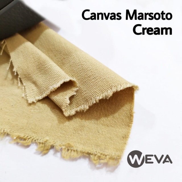 Jual Bahan Kain Canvas Marsoto Cream | Shopee Indonesia