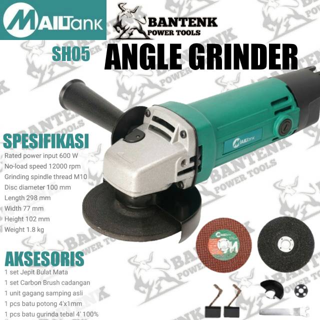 Jual GERINDA TANGAN 4 INCH SH-05 MESIN GERINDA MAILTANK GURINDA ...