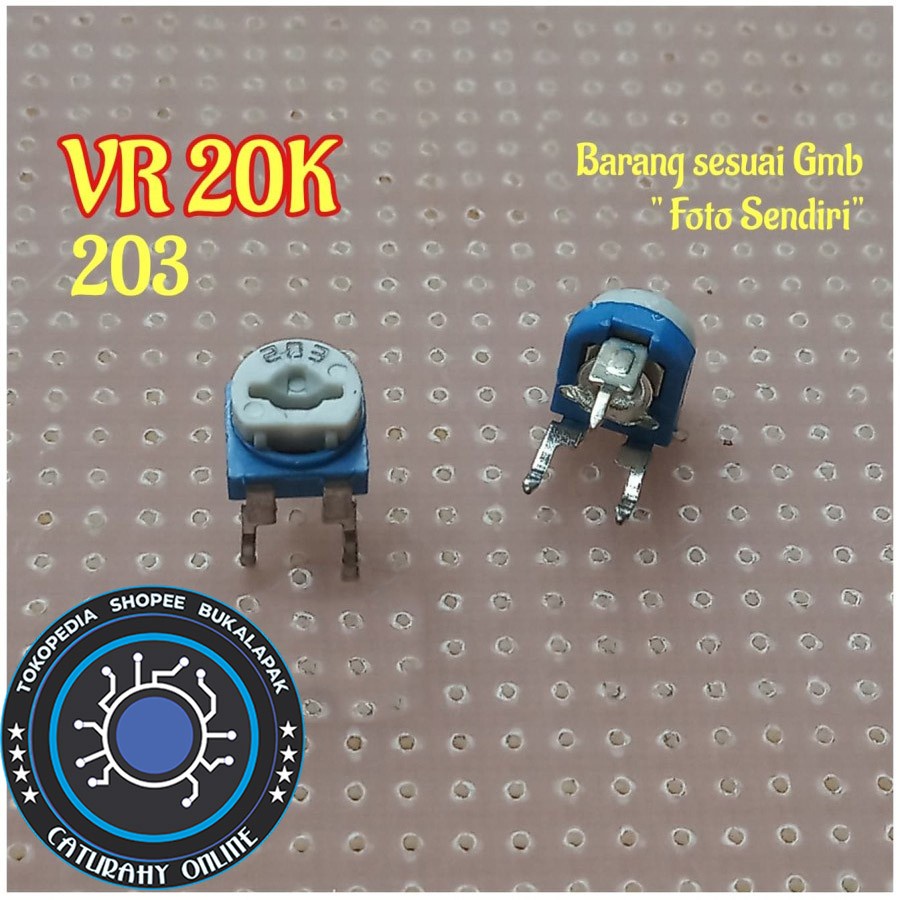 Jual VR 20k variable resistor 203 trimpot trimmer 20 k ohm variabel ...