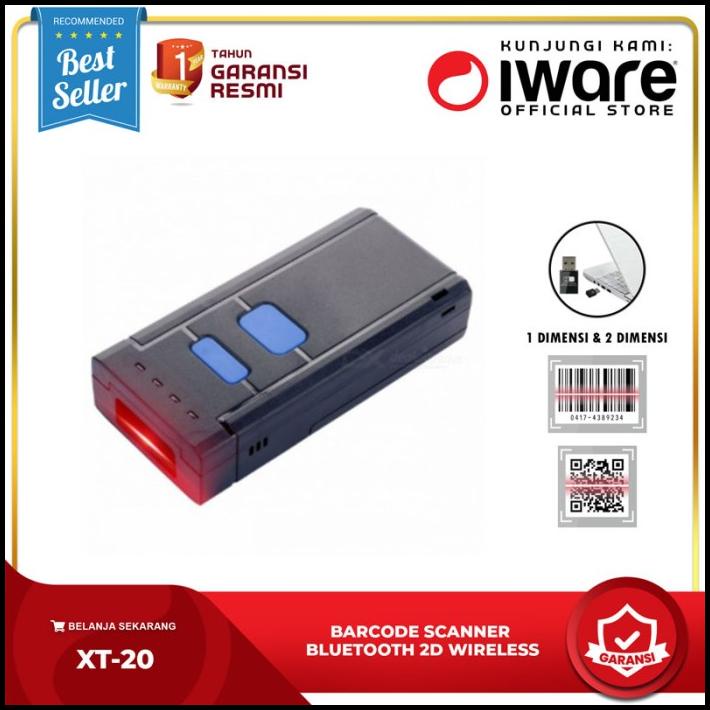 Jual Barcode Scanner Bluetooth 2D Wireless Xt-20 Qr Code (Android Ios ...