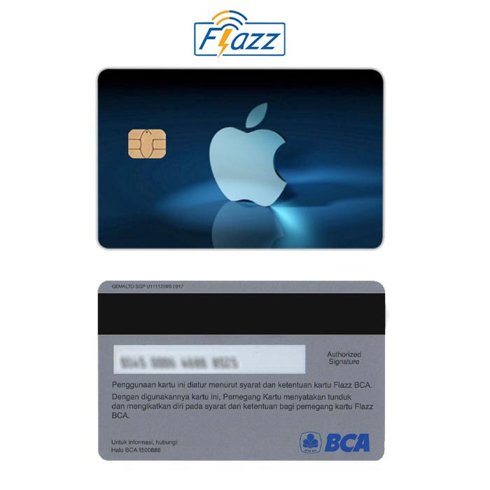 Jual Apple Logo Kartu E-Money Flazz BCA Gen 2 NFC Custom Card | Shopee Indonesia