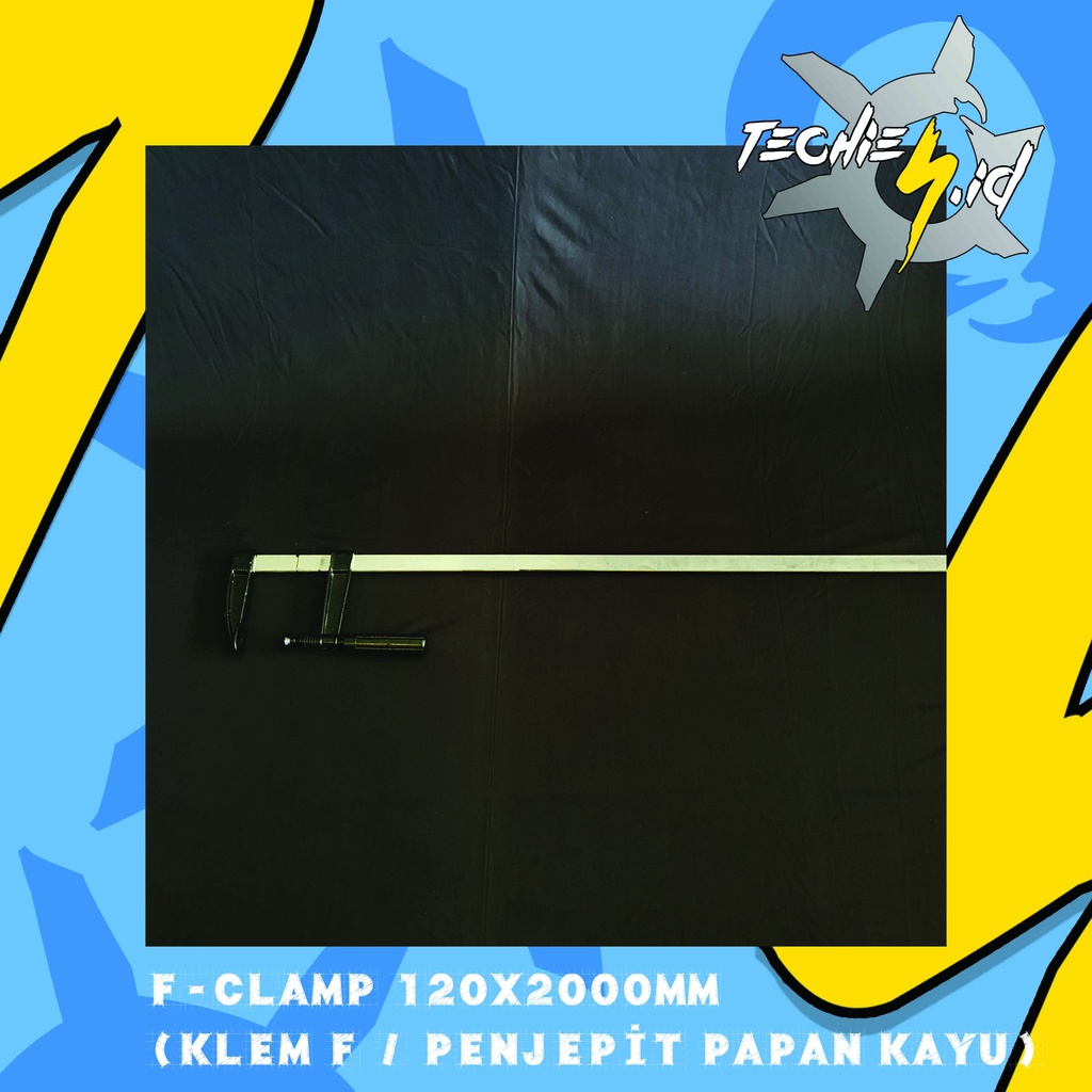 Jual F-Clamp 120x2000mm (Klem F / Penjepit Papan Kayu) | Shopee Indonesia