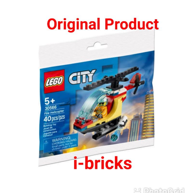 Jual lego Polybag City 30566 Fire helicopter | Shopee Indonesia