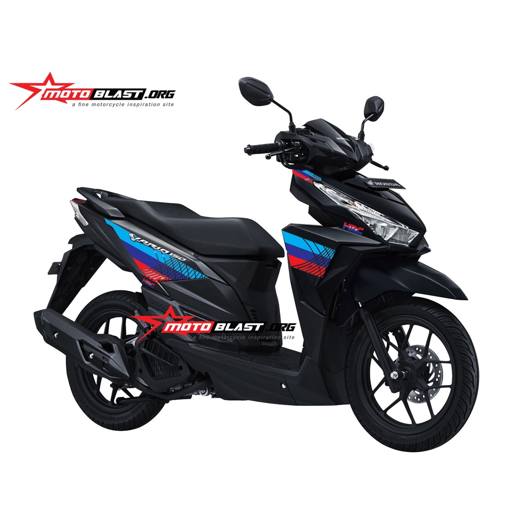 Jual Decal Stiker Motoblast - VARIO 150 Old Black 2 Livery HRC-NonFull ...