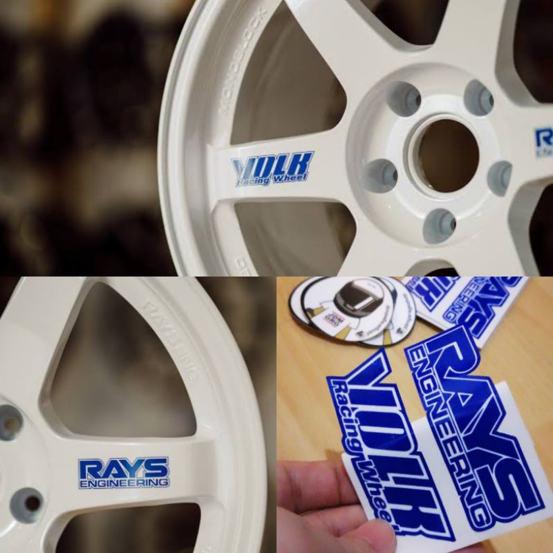 Jual TE37 volk rays sticker original copy design | Shopee Indonesia