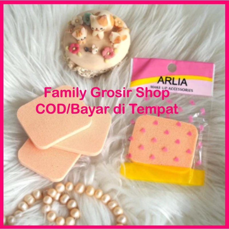 Jual Spons Make Up / Spons Bedak Basah / Spons Bulat / Kotak - Bulat ...