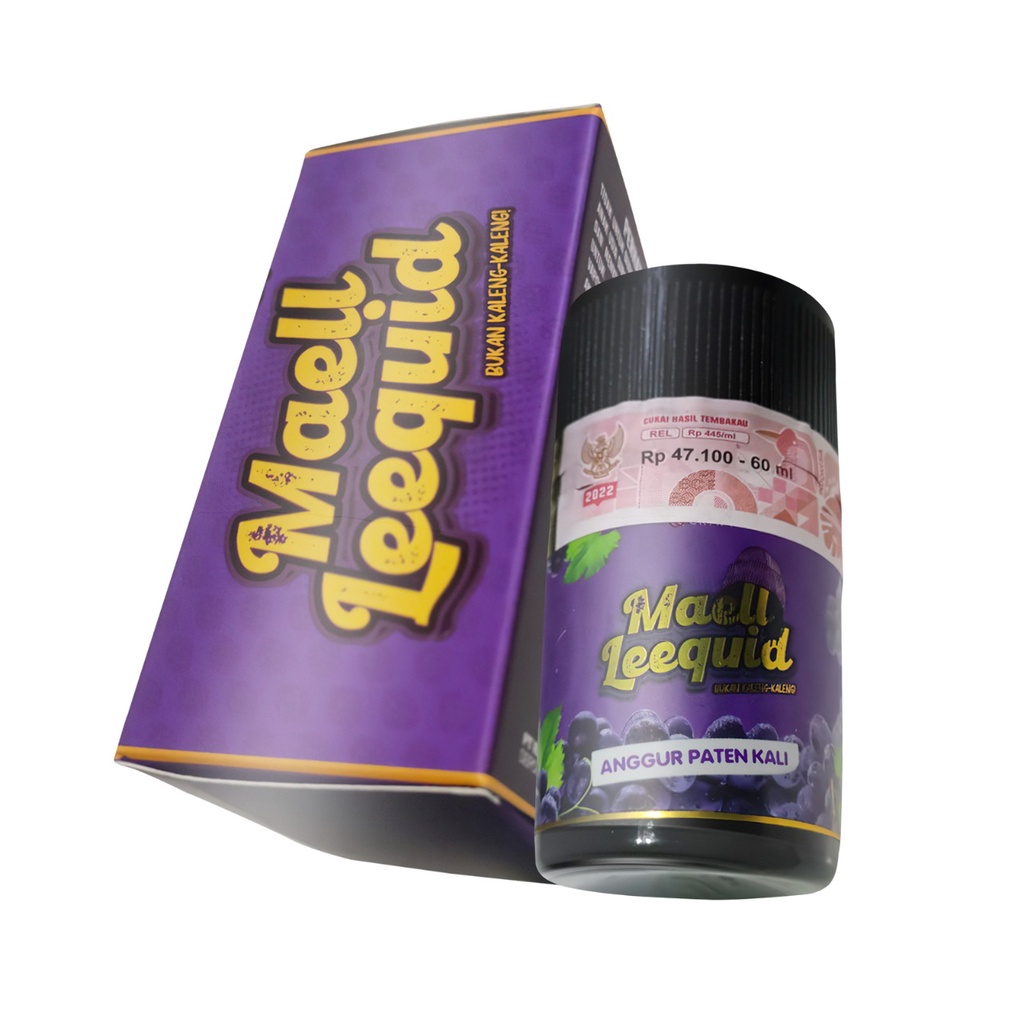Jual Liquid Vape Vapor Maell Leequid Anggur Paten Kali 3MG 60ML By ...