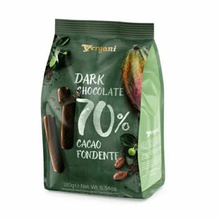 Jual Vergani Chocostick Dark Chocolate 70% Cacao Fondente 180gr ...