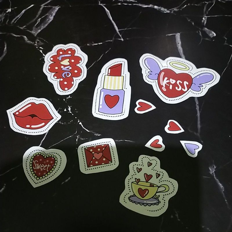 Jual Sticker Aesthetic Lips 02 | Shopee Indonesia