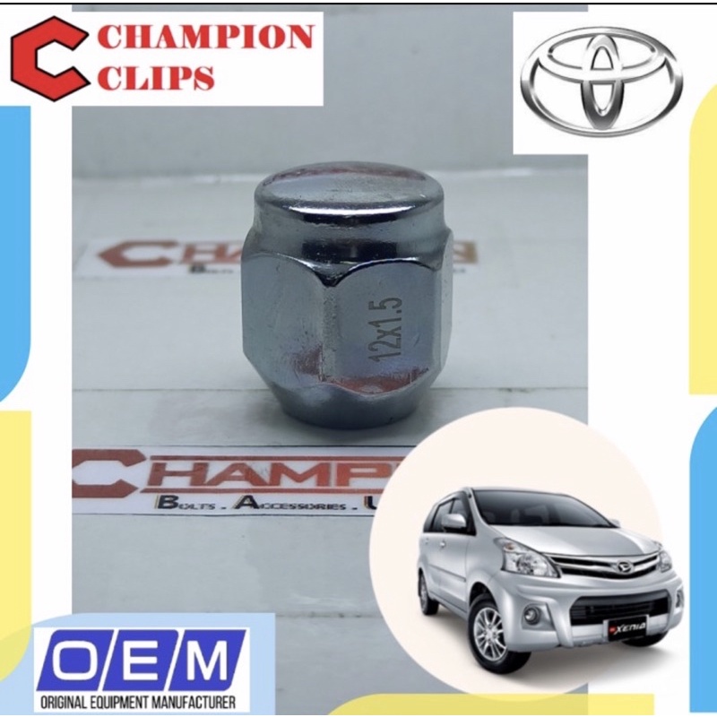 Jual Mur roda Toyota Avanza Daihatsu Xenia Kunci 21 x 1.5 Original ...